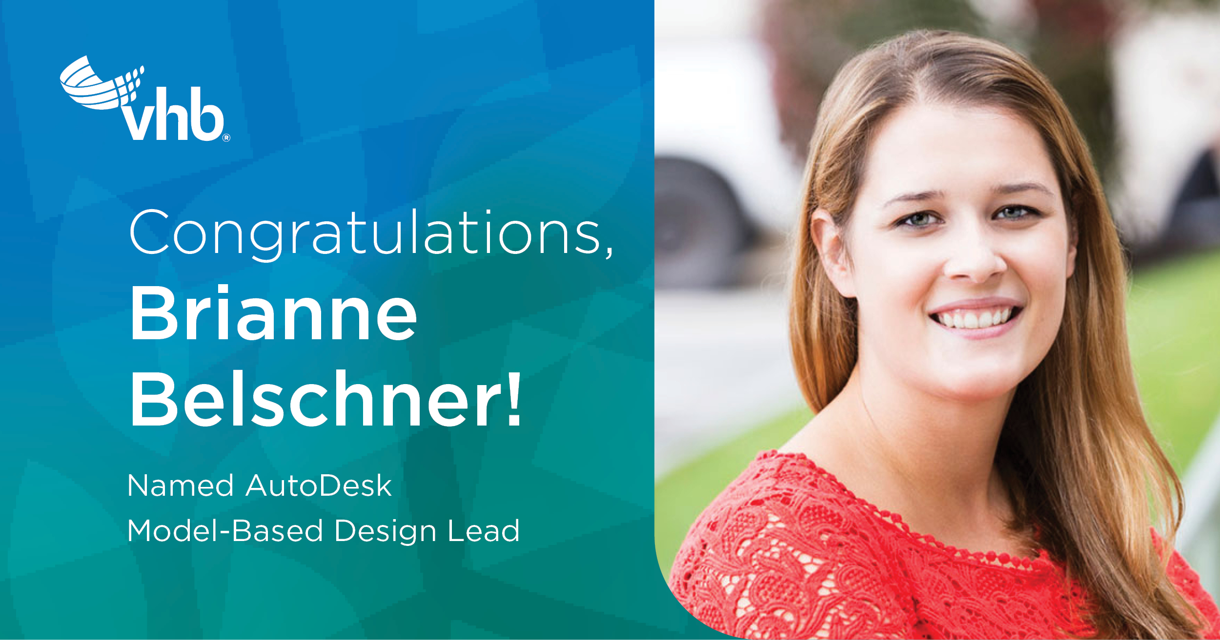 News | Brianne Belschner named AutoDesk Model-Based Design Lead | VHB