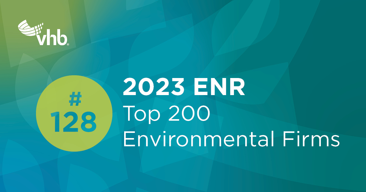 News | VHB Featured Among Top 200 Environmental Firms in 2023 ENR Ranking | VHB
