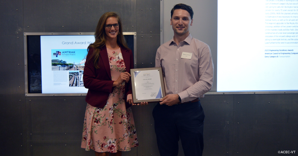 News | VHB Wins Two ACEC-Vermont Engineering Excellence Awards | VHB