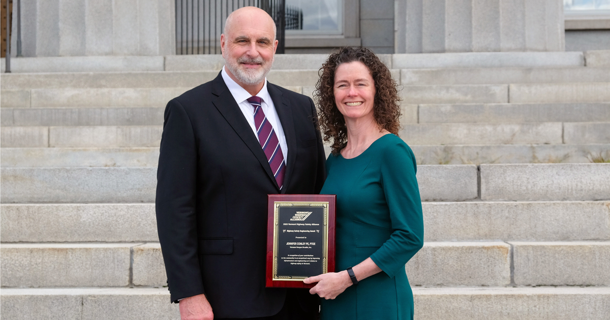 News | Jenn Conley Receives 2023 VTrans Highway Safety Award | VHB