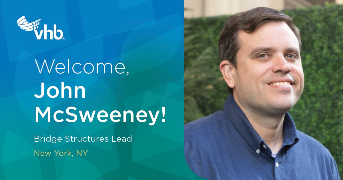 News | John McSweeney to lead VHB NYC Structural Team | VHB