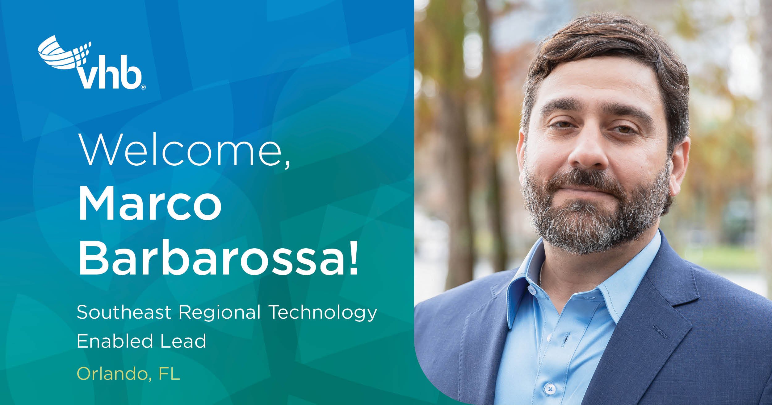 News | Marco Barbarossa Joins VHB | VHB