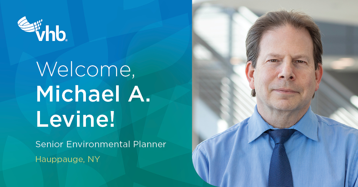 News | VHB Welcomes Michael Levine | VHB
