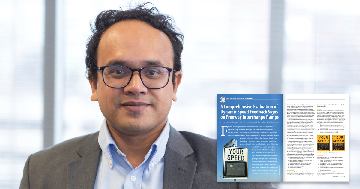News | Md Shakir Mahmud’s Student Paper Featured in ITE Journal | VHB